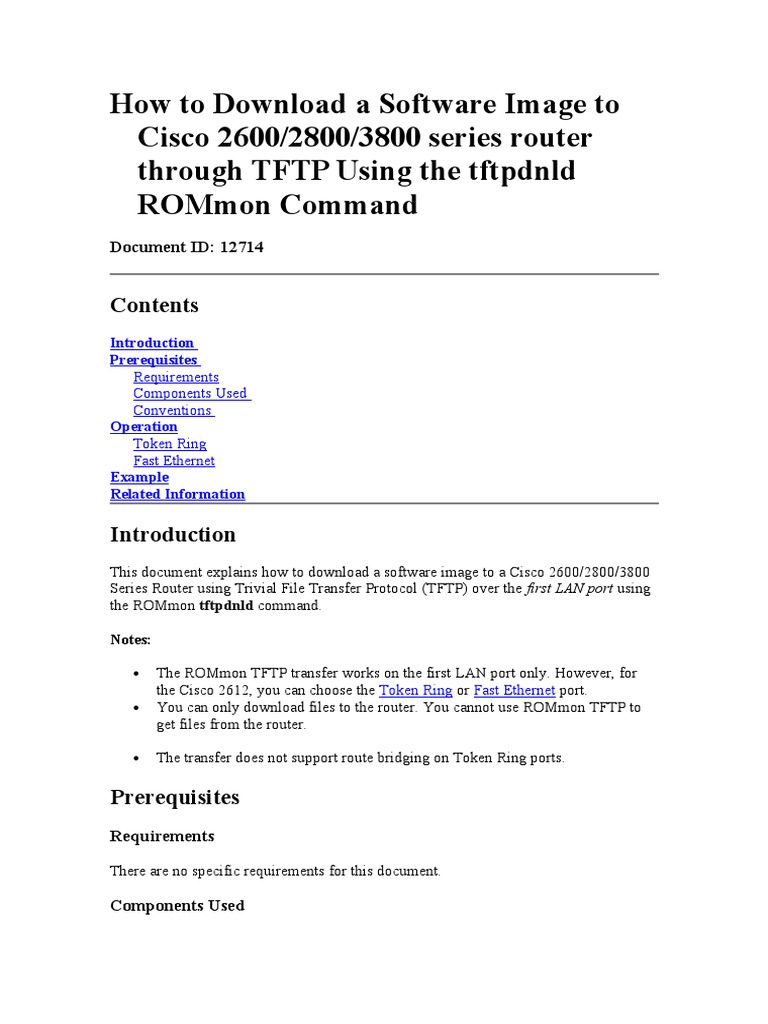 Como Actualizar IOS Desde Mod RMON Routers Cisco | PDF | Cisco Systems ...