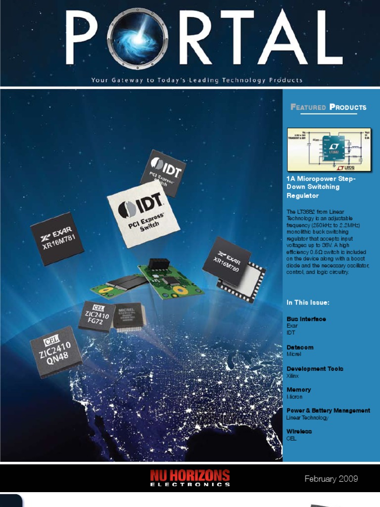 Nu Horizons Electronics - Portal February 2009 | PDF | Flash Memory | Usb