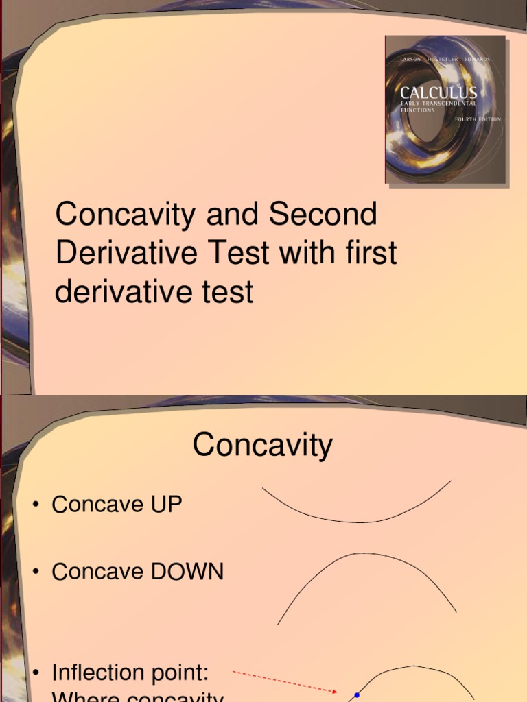 First and Second Derivative Test Powerpoint | PDF | Slope | Derivative