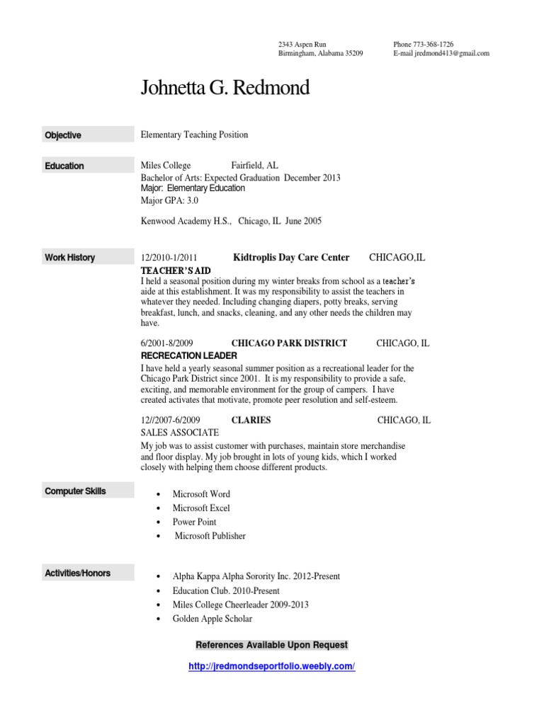 Resume1 2 | PDF