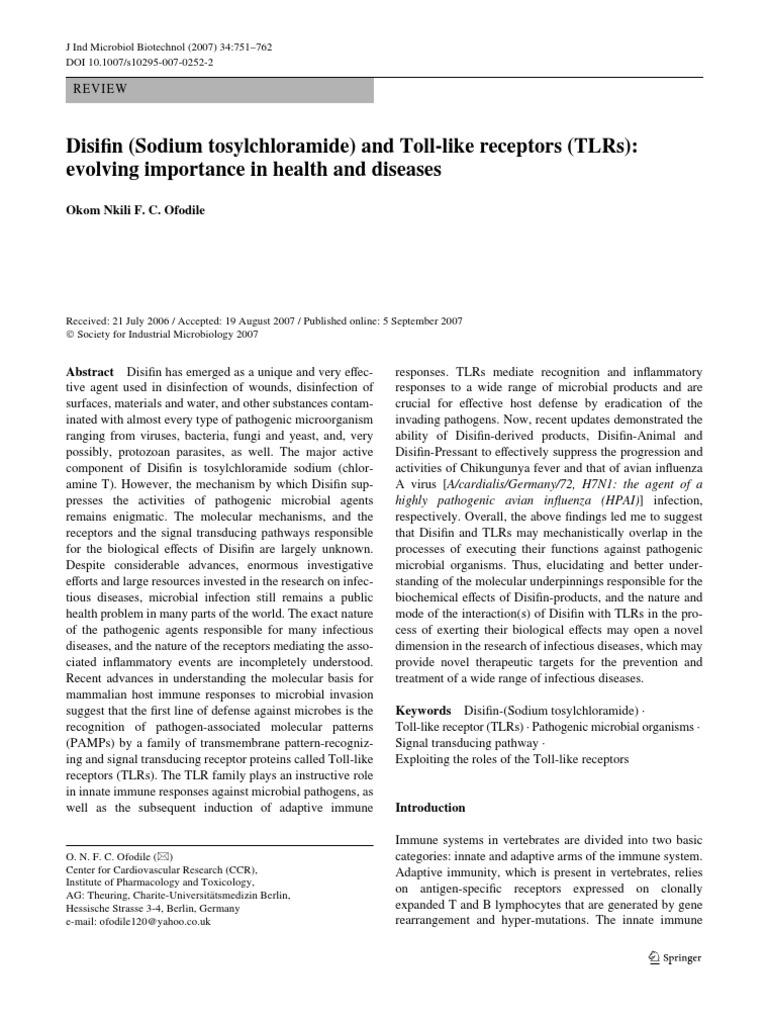 Disifin Evolving Importance in Health Okom Nkili F.C Ofodile | PDF ...