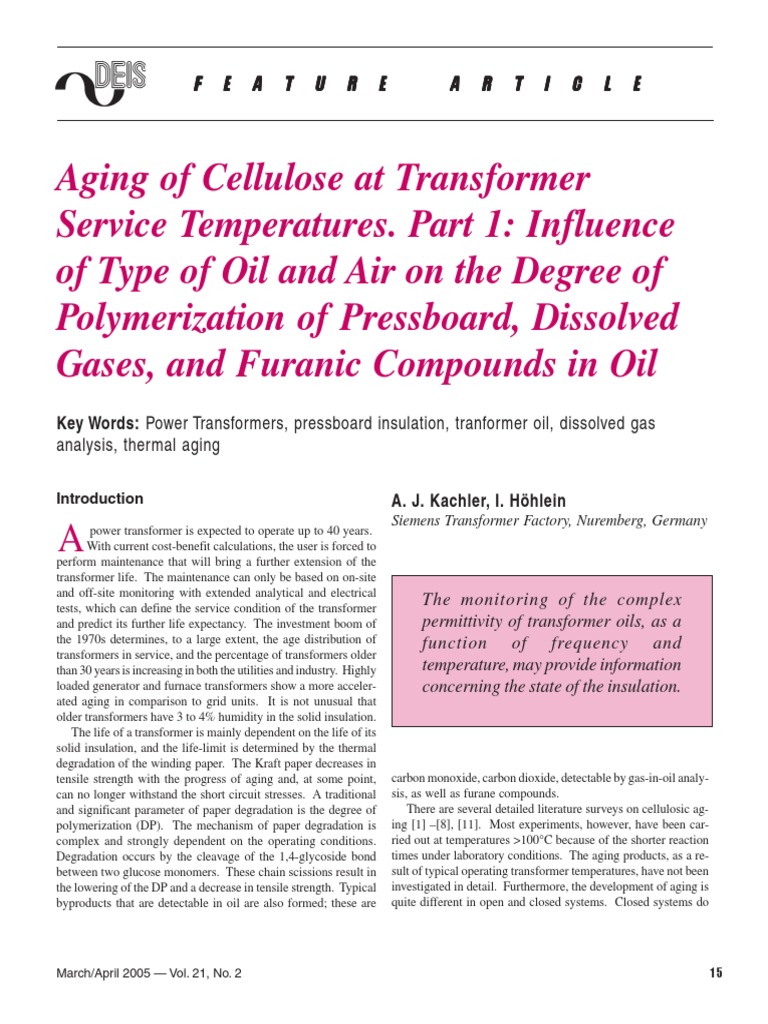 Aging of Cellulose at Transformer | PDF | Carbon Dioxide | Atmosphere ...