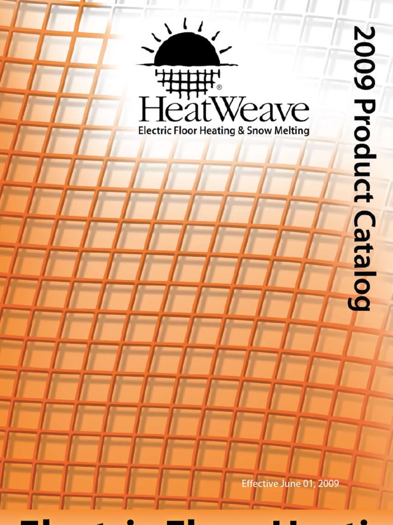 Watts Radiant HeatWeave Mats and Cable, ProMelt Mats and Cable Brochure ...