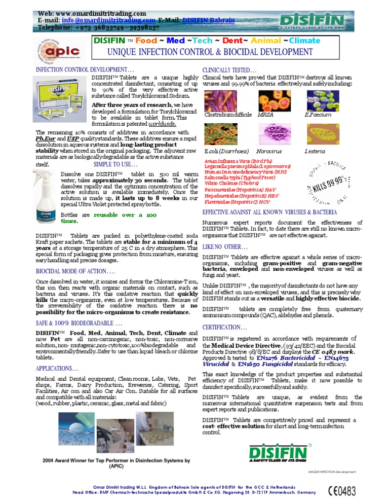 Infection Control & Biocidal Solutions | PDF | Pharmaceutical ...