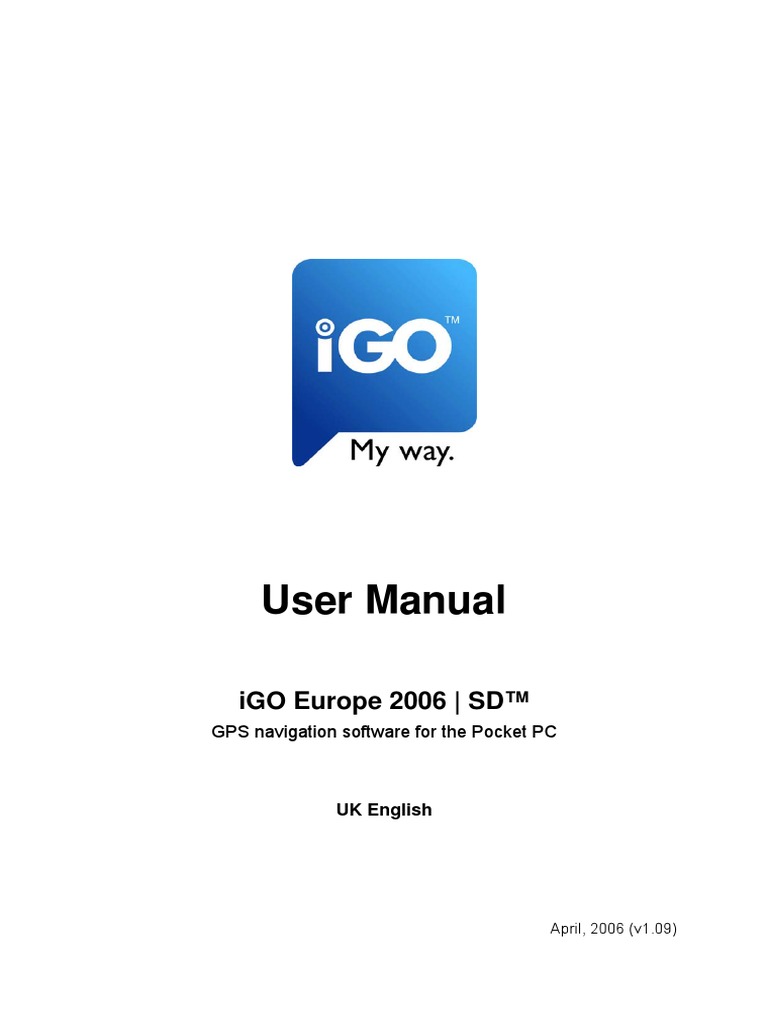 iGO 2006 SD User Manual UK v1 09 | PDF | Computer Keyboard | Global ...