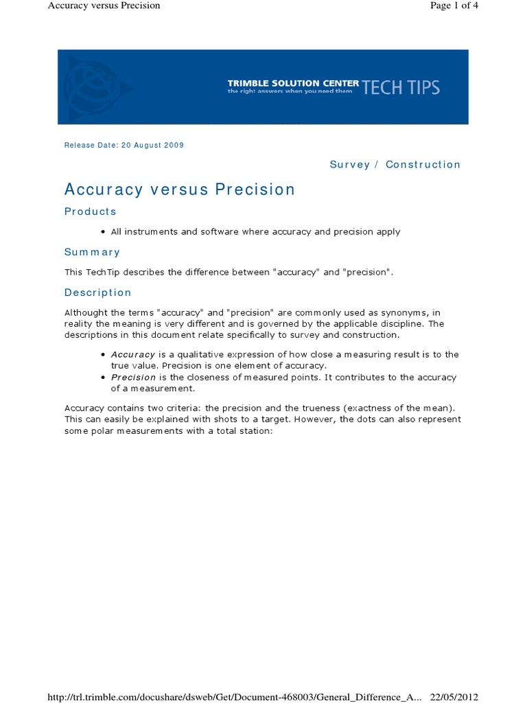 Accuracy Vs Dfgbsdprecision | PDF | Accuracy And Precision | Standard Deviation