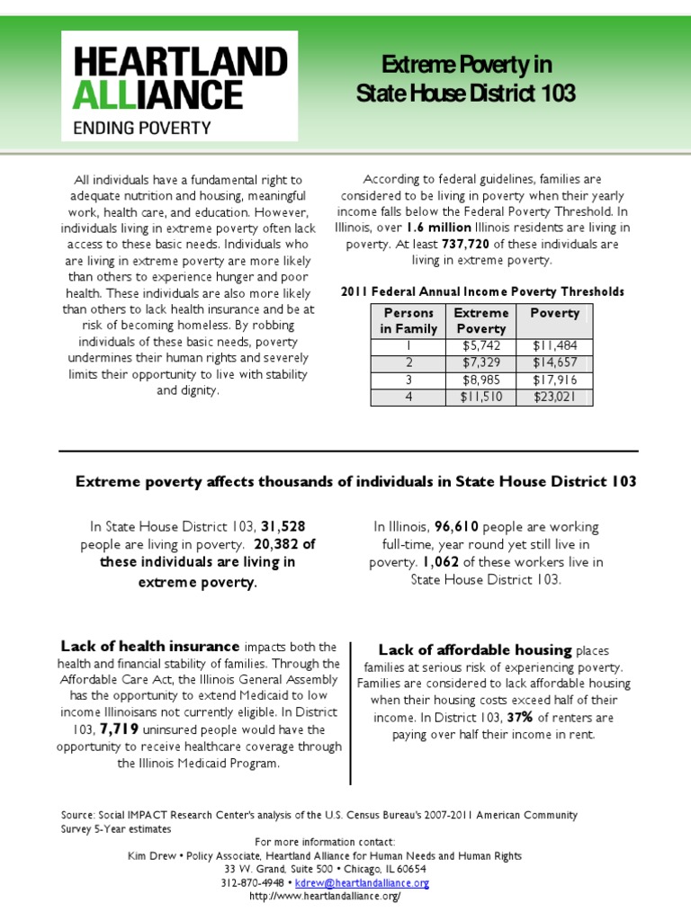 Illinois House District 103 Poverty Fact Sheet | PDF