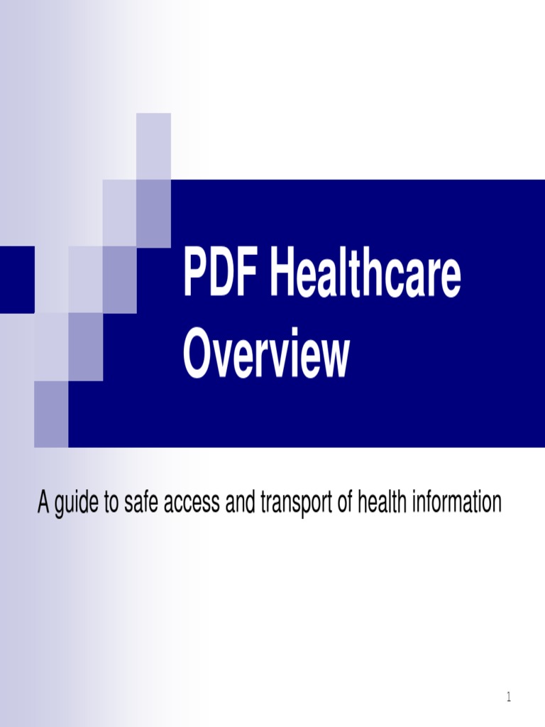 PDF Healthcare: A Guide To Safe Access and Transport of Health ...