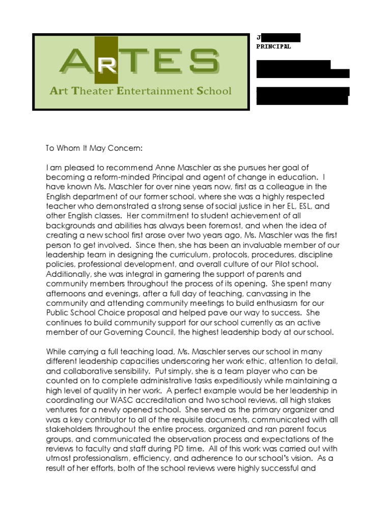 Letter of Rec | PDF | English As A Second Or Foreign Language | Leadership
