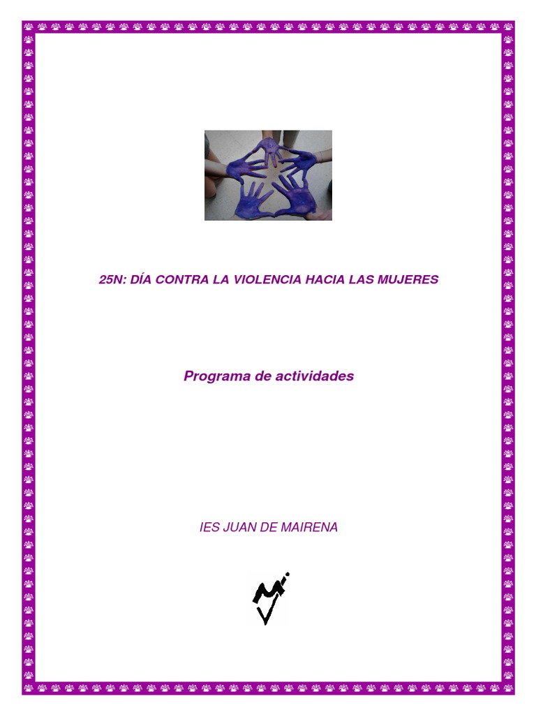 Actividades por el 25N en IES Juan de Mairena | PDF | Ciencias sociales | Poesía