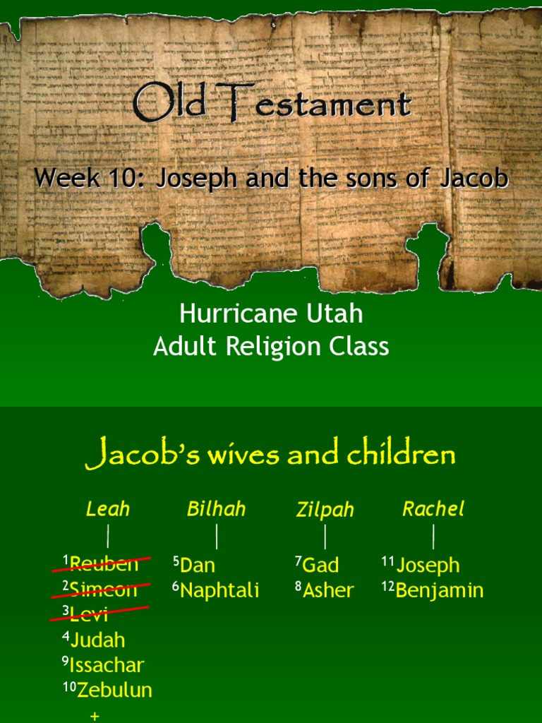 LDS Old Testament Slideshow 10: Joseph & the sons of Jacob | Leah | Jacob