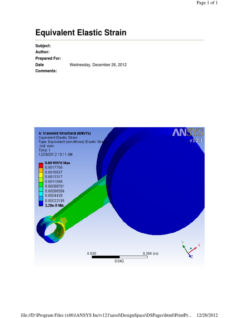 Equivalent Elastic Strain | PDF