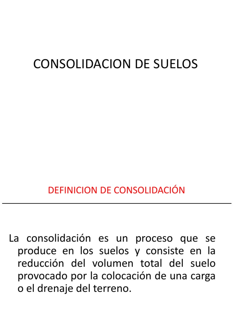 Consolidacion de Suelos