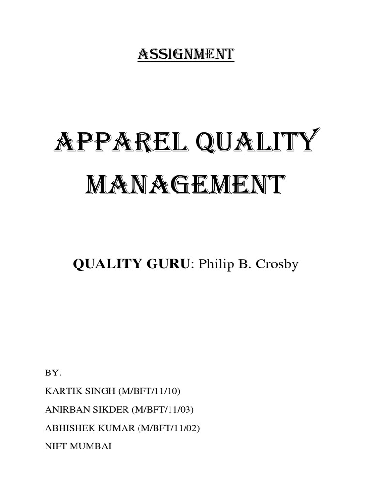 Quality Guru: Philip B. Crosby | PDF | Quality Management | Business