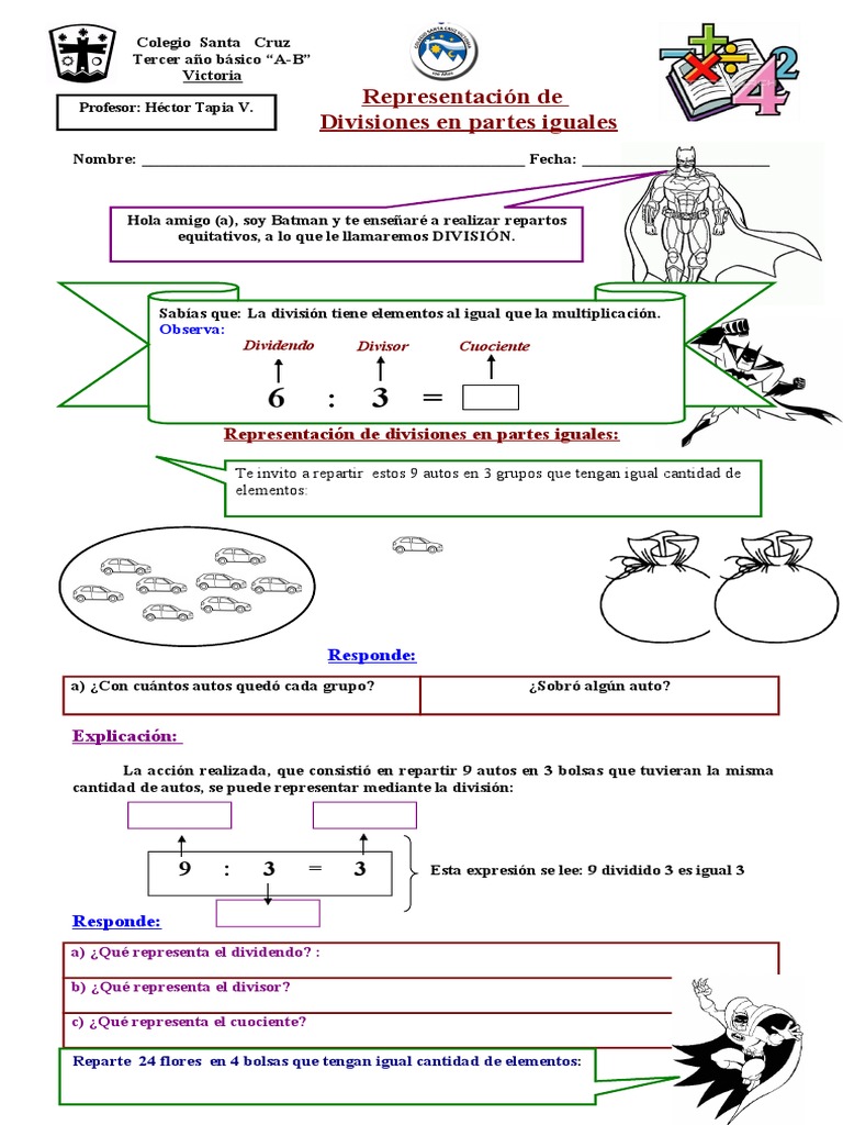 Guia de Divisiones Tercero | PDF