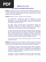 RA 3019: Anti-Graft Law Overview | PDF