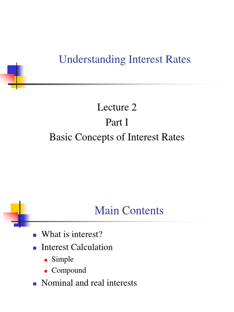Understanding Interest Rates | PDF | Real Interest Rate | Interest Rates