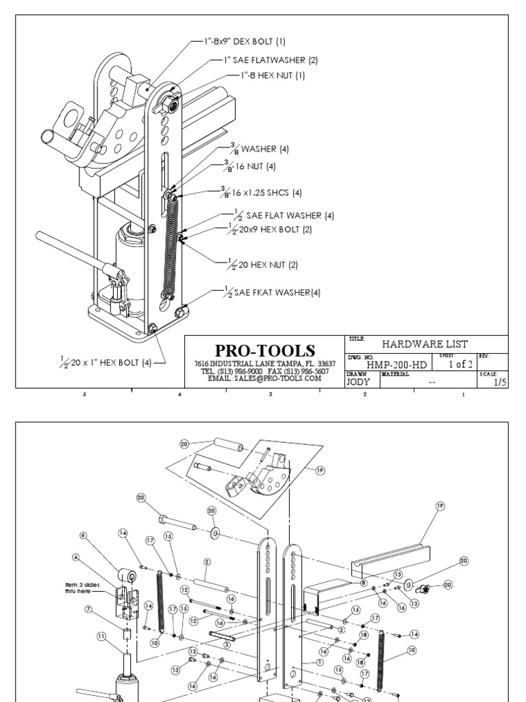 Bender Plans 2011 | PDF | Nut (Hardware) | Screw