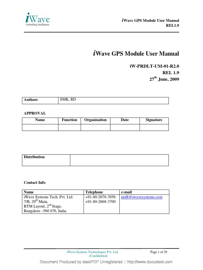 iWAVE 01 | PDF | Global Positioning System | Electrical Connector