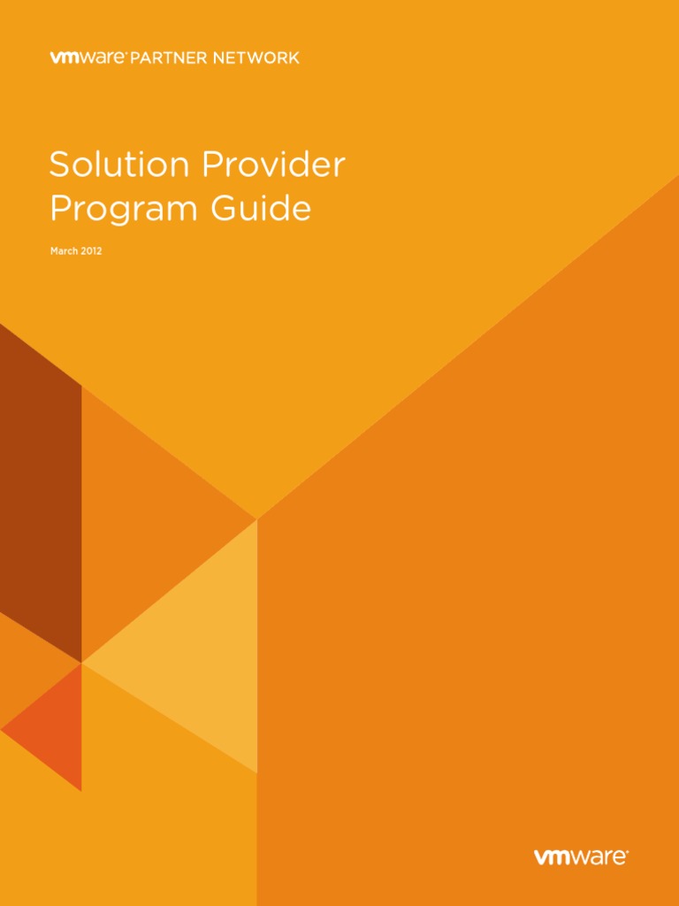 VMware Solution Provider Program Guide | PDF | Cloud Computing | Competence (Human Resources)