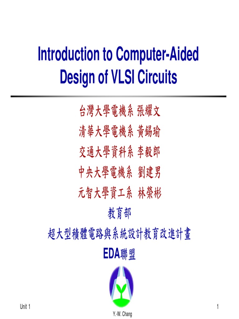 Introduction To Computer-Aided Design of VLSI Circuits: Unit 1 1 | PDF ...