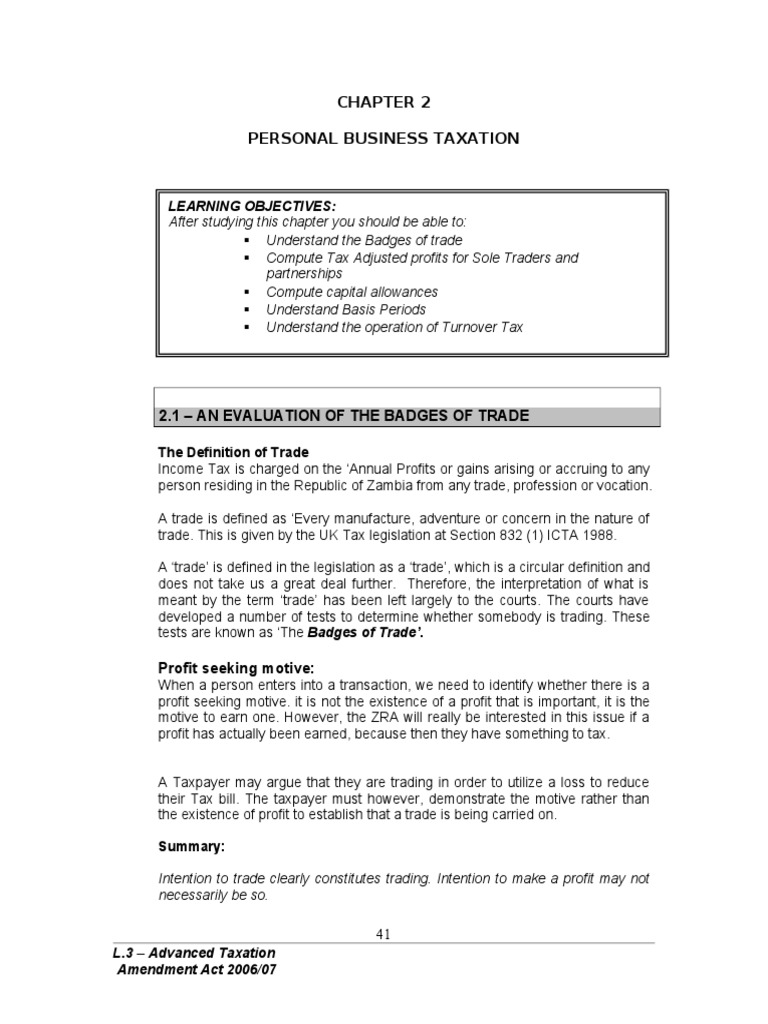 Chapter 2 (Paper 3.4 - Advanced Taxation) | PDF | Tax Deduction | Taxes
