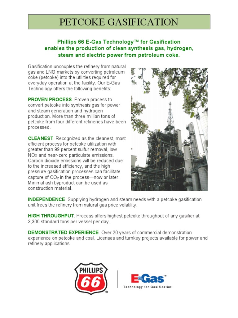 Pet Coke | PDF | Gasification | Natural Gas