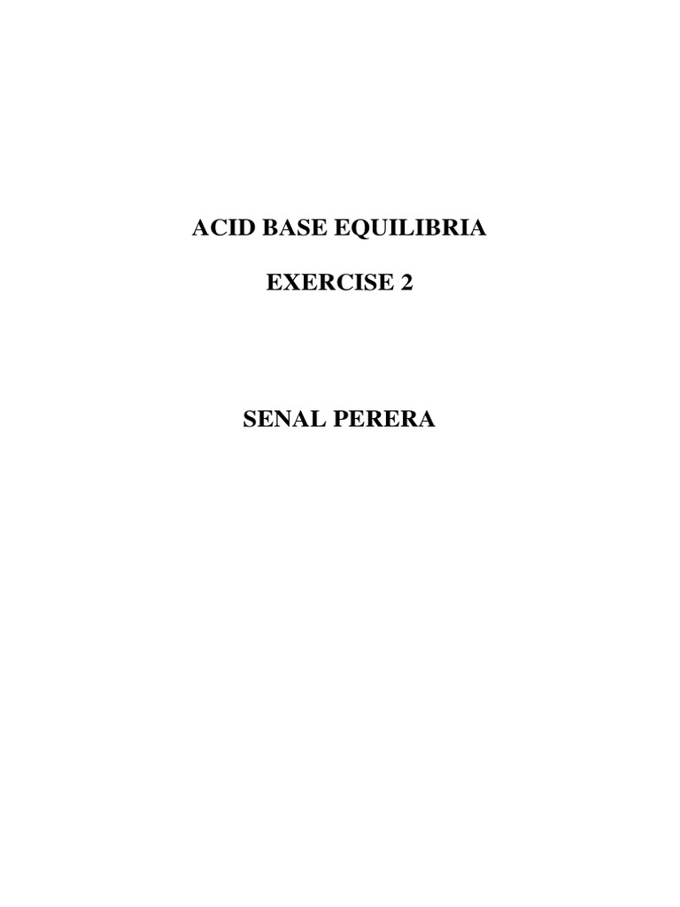 pH Calculations and Acid Strengths | PDF | Cooking, Food & Wine ...