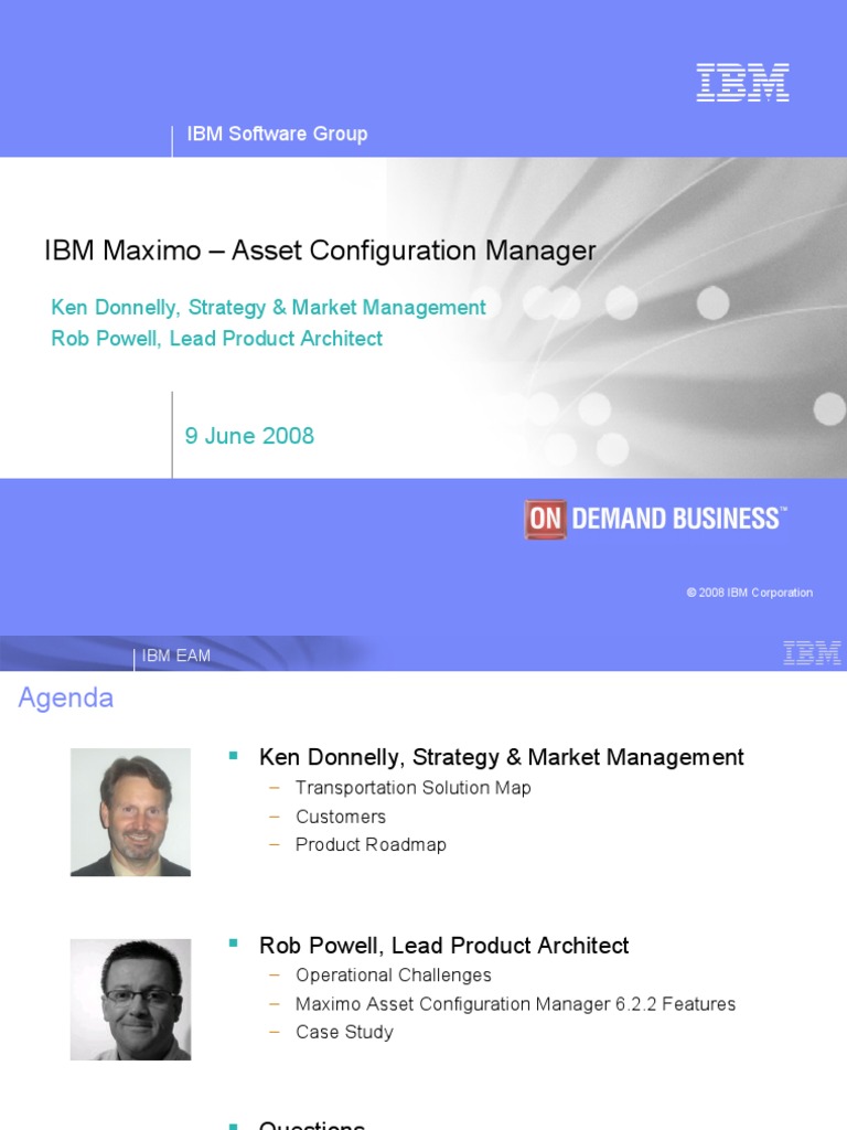 Ibm Maximo Asset Configuration Manager Pdf Business Computing