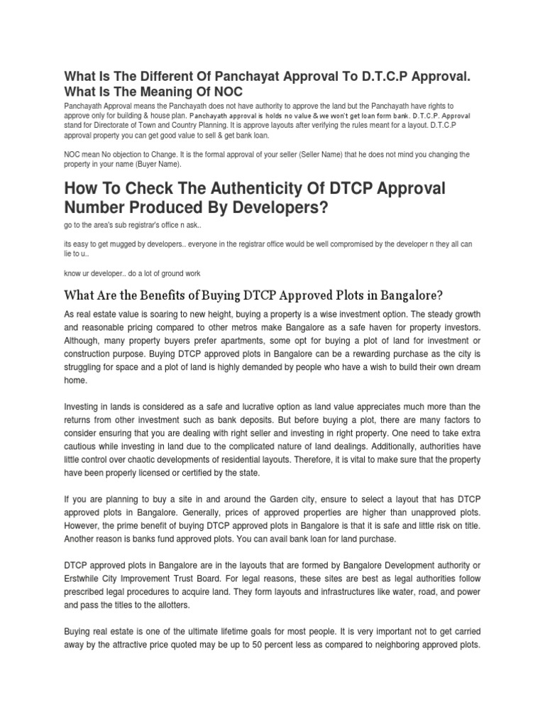 DTCP Layout Faq | PDF | Investing | Option (Finance)