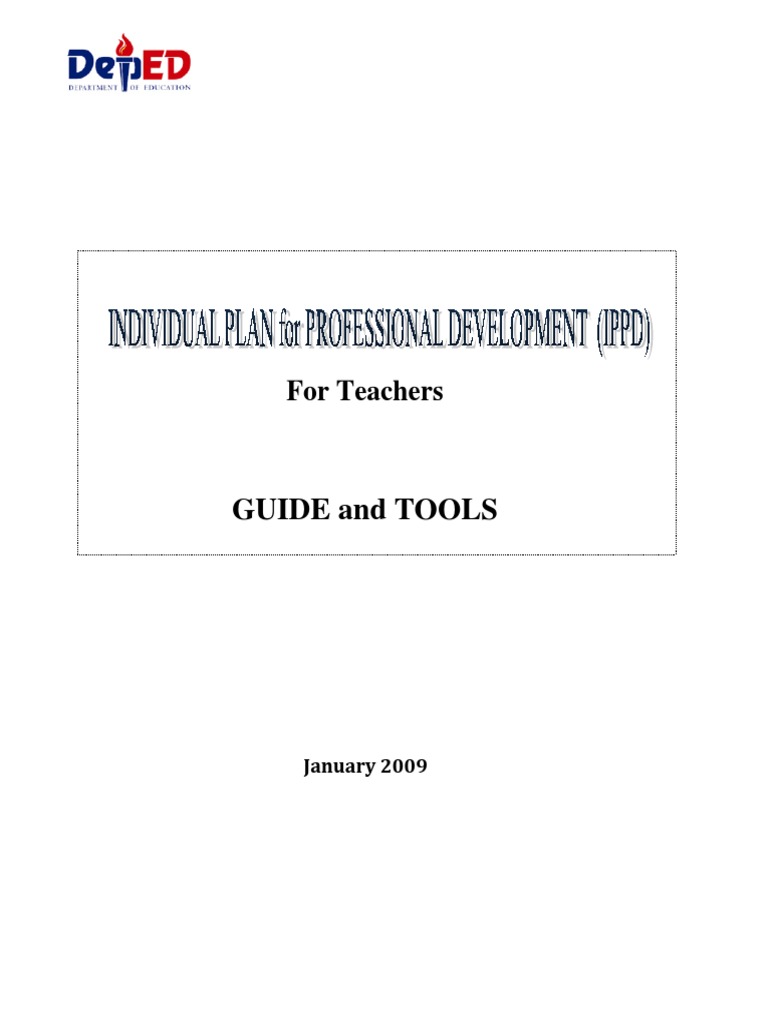 Individual Plan For Professional Development (PPD) | PDF | Competence ...