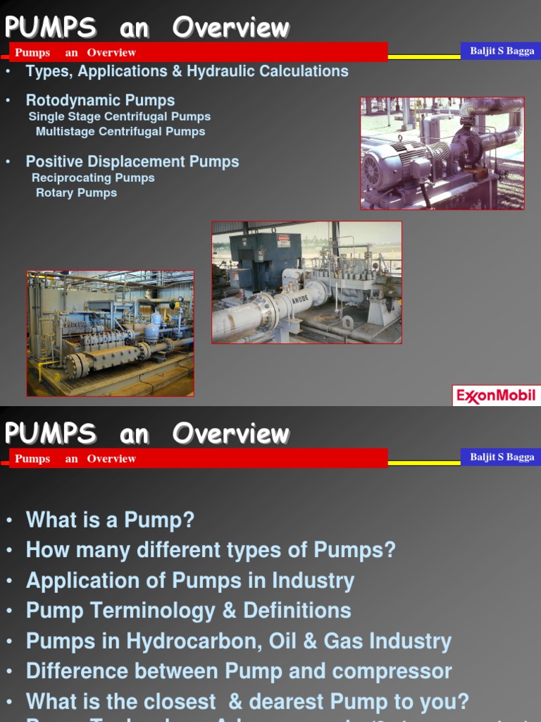Pumps Overview | PDF | Turbomachinery | Pump