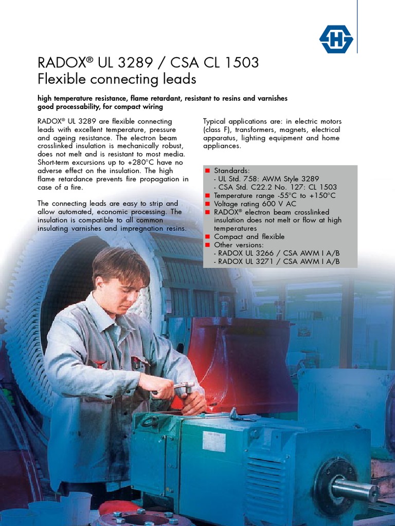 Radox AWG PDF | PDF | Insulator (Electricity) | Electrical Wiring