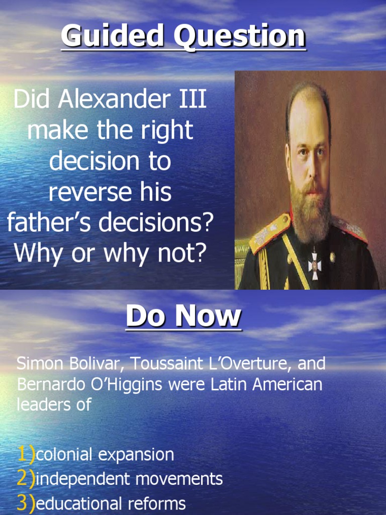 Alexander III's Reforms vs. Alexander II | PDF