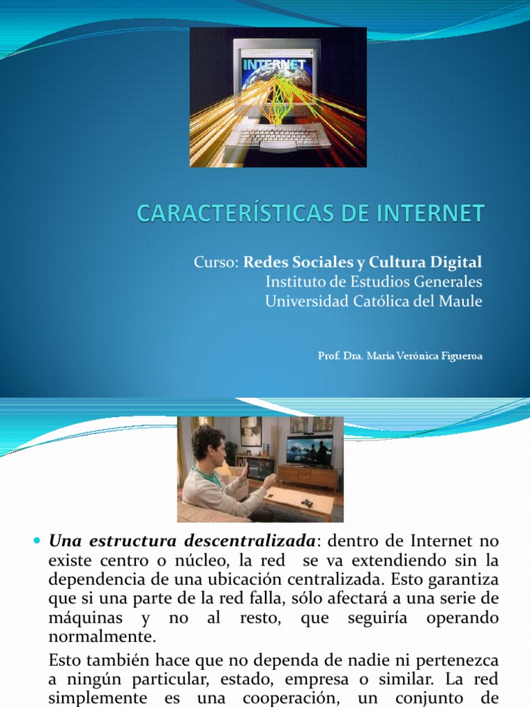 CARACTERÍSTICAS DE INTERNET | PDF | Medios de comunicación) | Internet