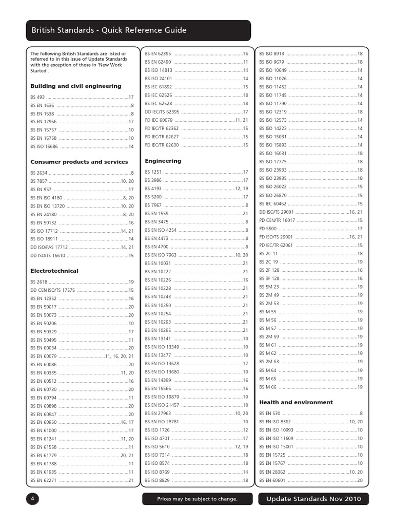 BSI Standards Guide | PDF | International Organization For ...