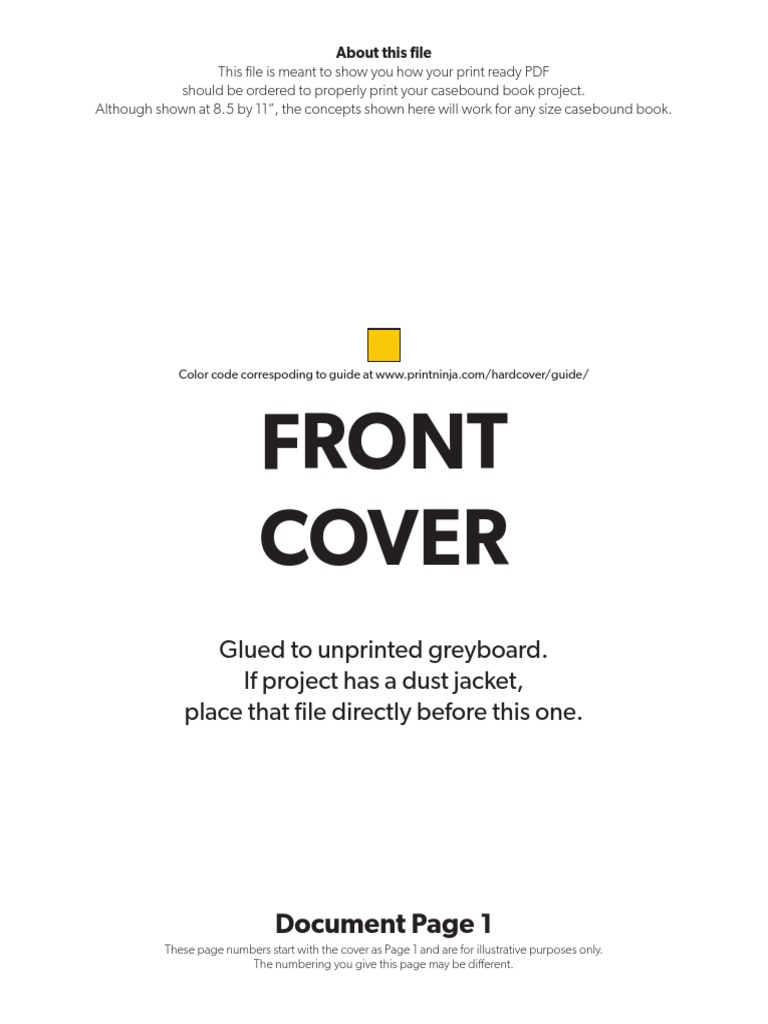 Hardcover Casebound Page Order Example | PDF | Books | Writing