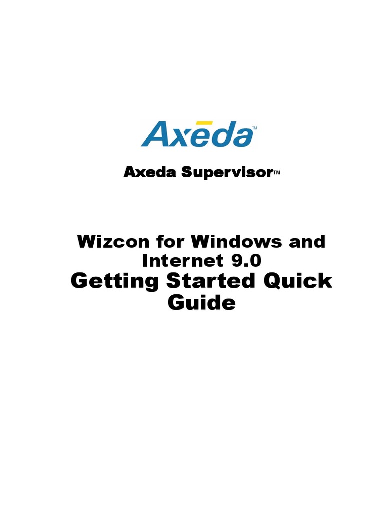 Wizcon For Windows & Internet 9.0 Quick Guide | PDF | Login | Icon (Computing)