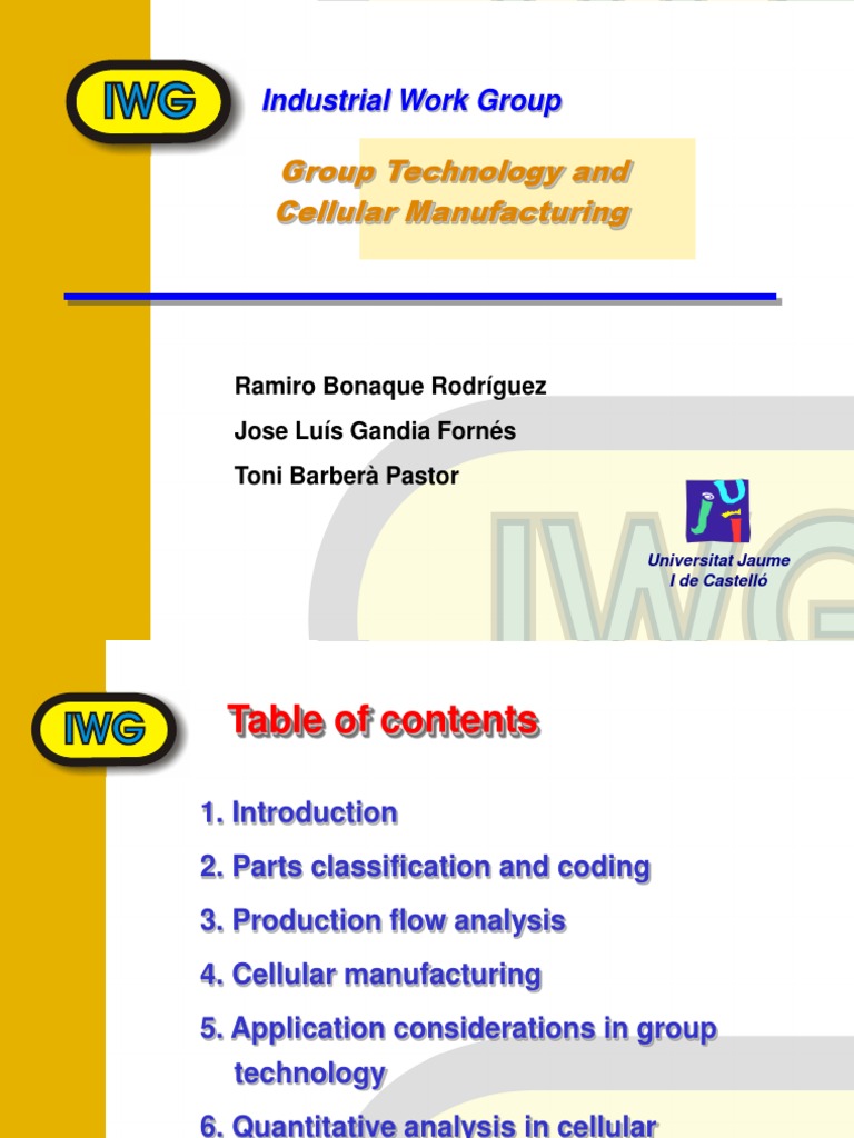 Grouping Parts and Machines through Production Flow Analysis and ...