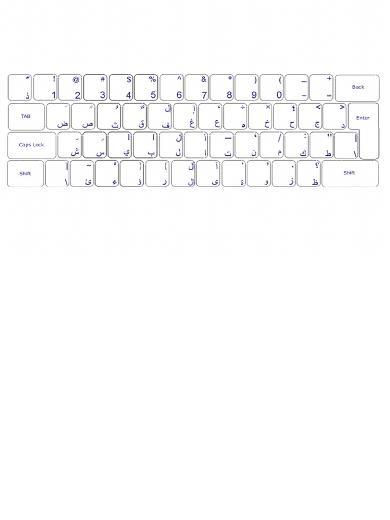 Arabic 101 Layout - PNG Arabisk Tastatur Layout | PDF
