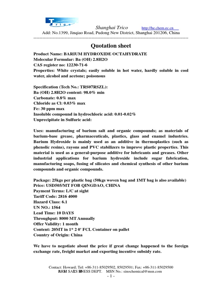 Quotation Sheet | PDF | Computers