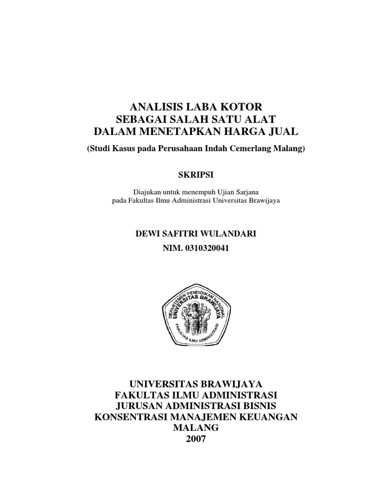 Analisis Laba Kotor | PDF