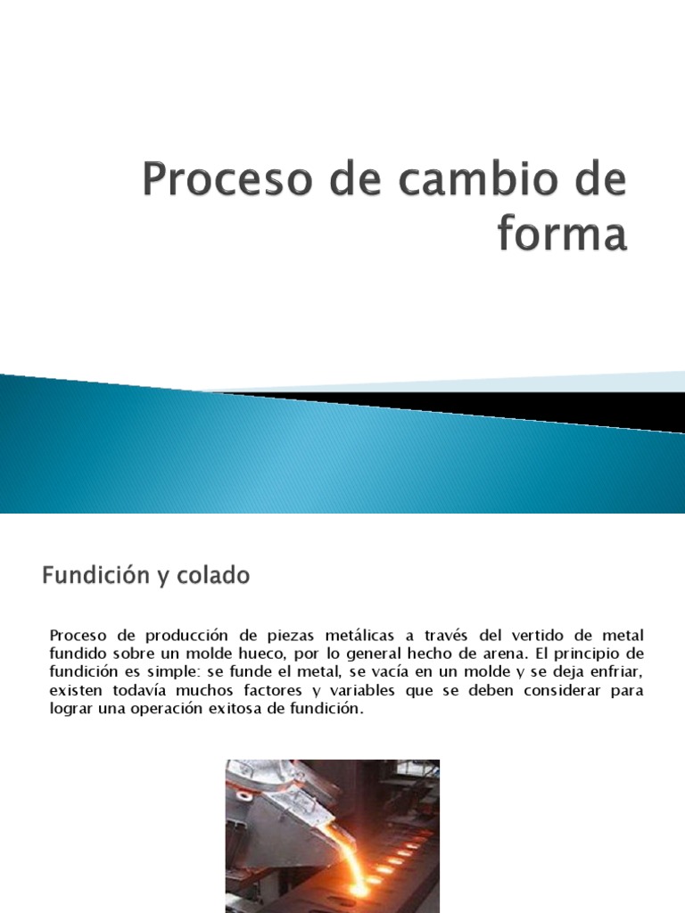Proceso de Cambio de Forma | PDF | Extrusión | Fundición (metalurgia)