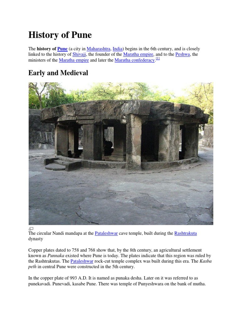 History of Pune | PDF | Unrest