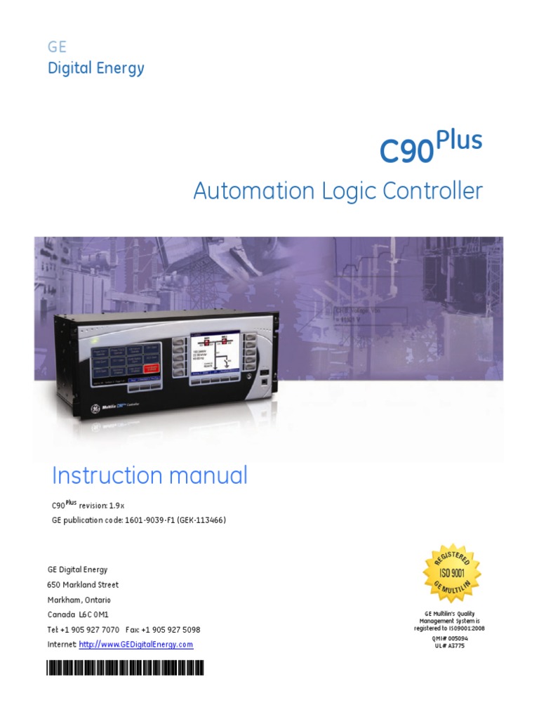 Automation Logic Controller: Instruction Manual | PDF | Automation ...