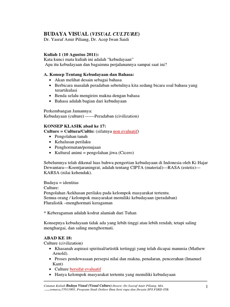 Budaya Visual | PDF