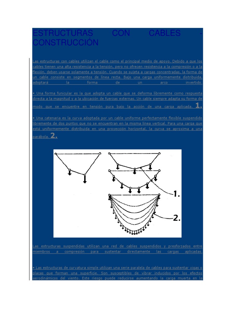 Estructuras Con Cables | PDF | Science | Ingeniería