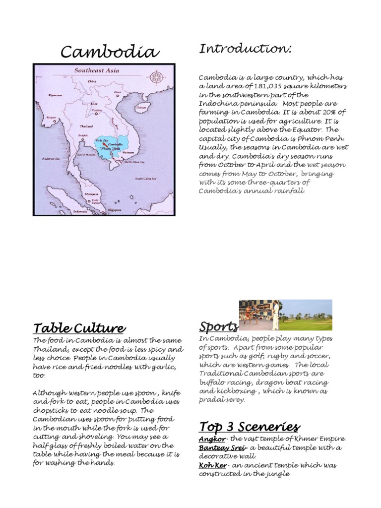 Cambodia Poster | PDF