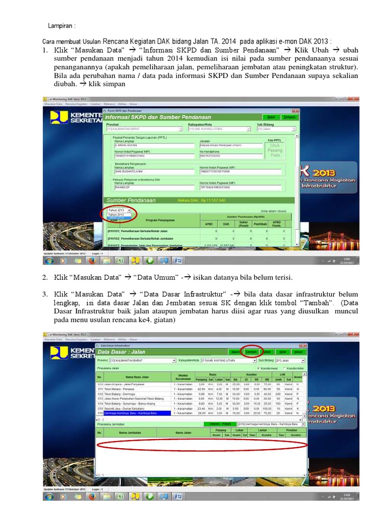 Lampiran-Cara Input RK PD Emon | PDF