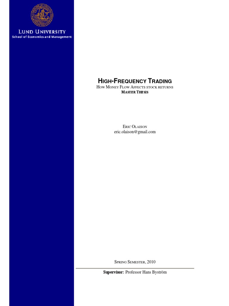 High-Frequency Trading | PDF | Type I And Type Ii Errors | Regression ...